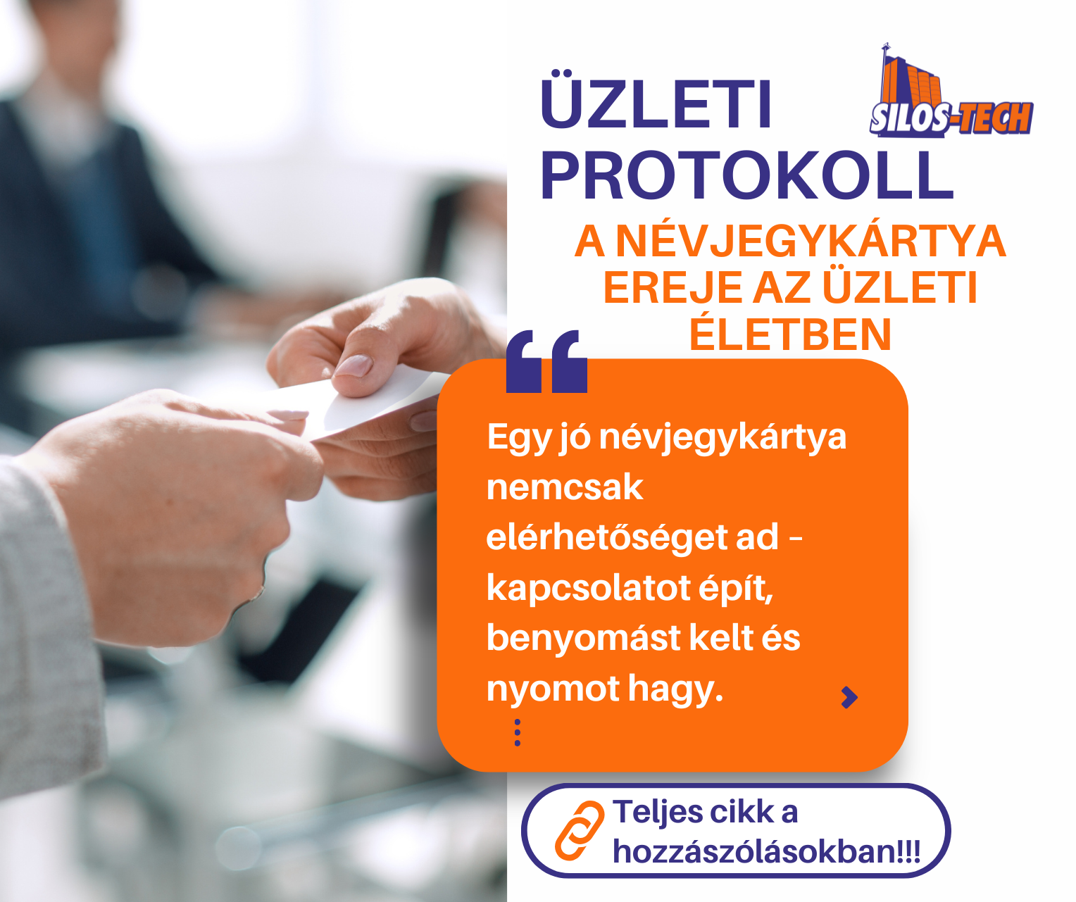 Mikor és hogyan használjuk a névjegykártyákat? - Silos Tech